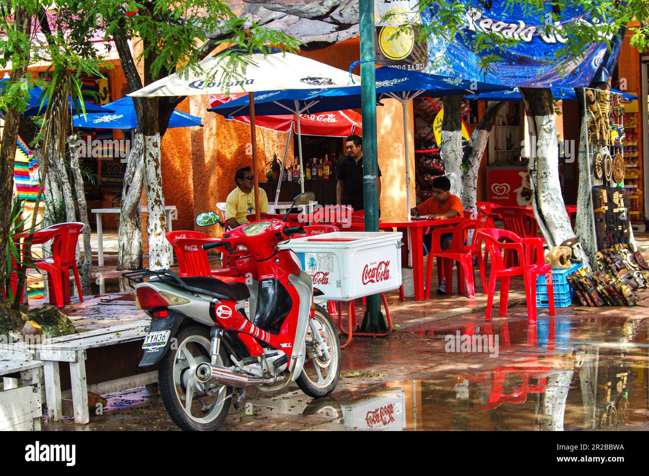 Tulum Town is Just Outside the Ancient Mayan Ruins inTulum, Mexico ...