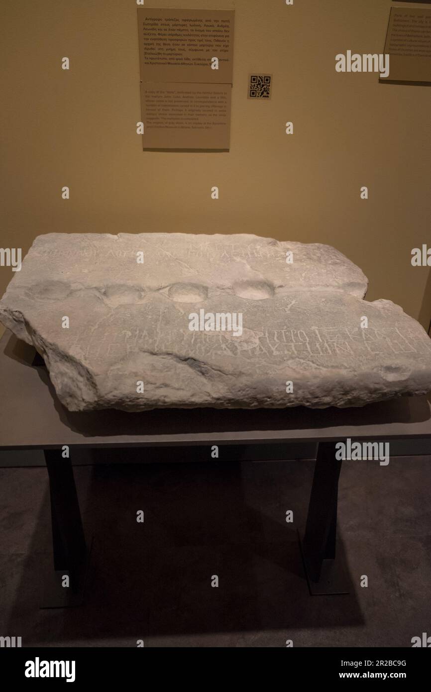 A copy of the ''table'' dedicated by the faithfull Soteris to the ...