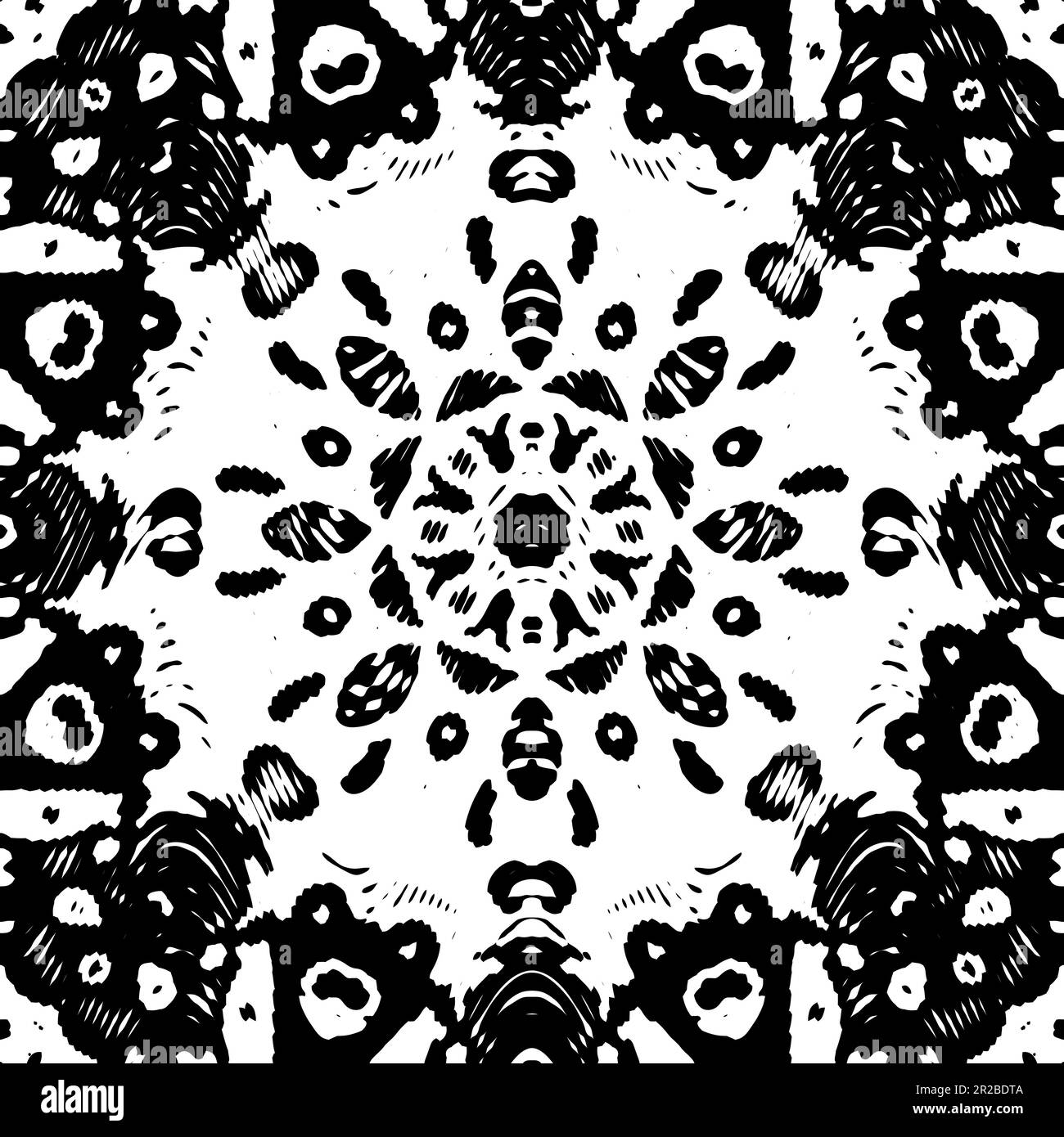 Modern geo wave pattern. Seamless fashion design tile in black and ...