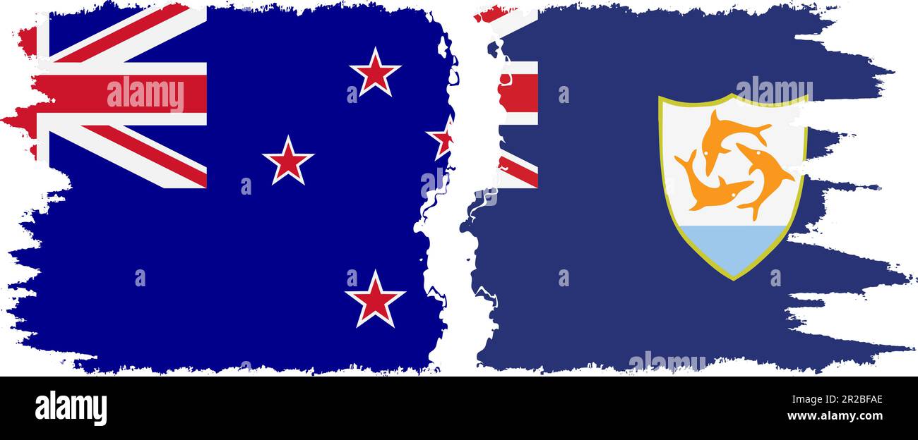 Anguilla Flag Vector Flags Of Anguilla, Collection Of Anguilla Flags.