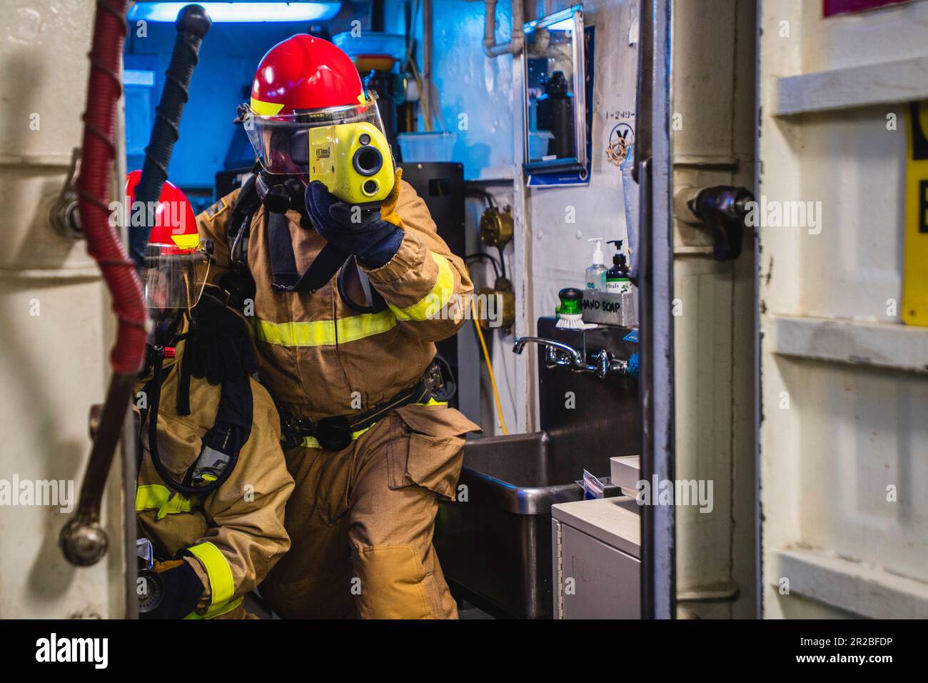 230518-N-PA221-1117 PHILIPPINE SEA (May 18, 2023) A Sailor utilizes a ...