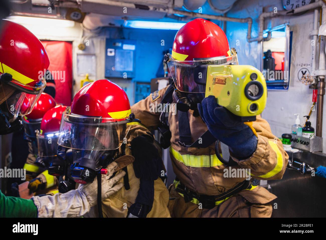 230518-N-PA221-1113 PHILIPPINE SEA (May 18, 2023) A Sailor utilizes a ...