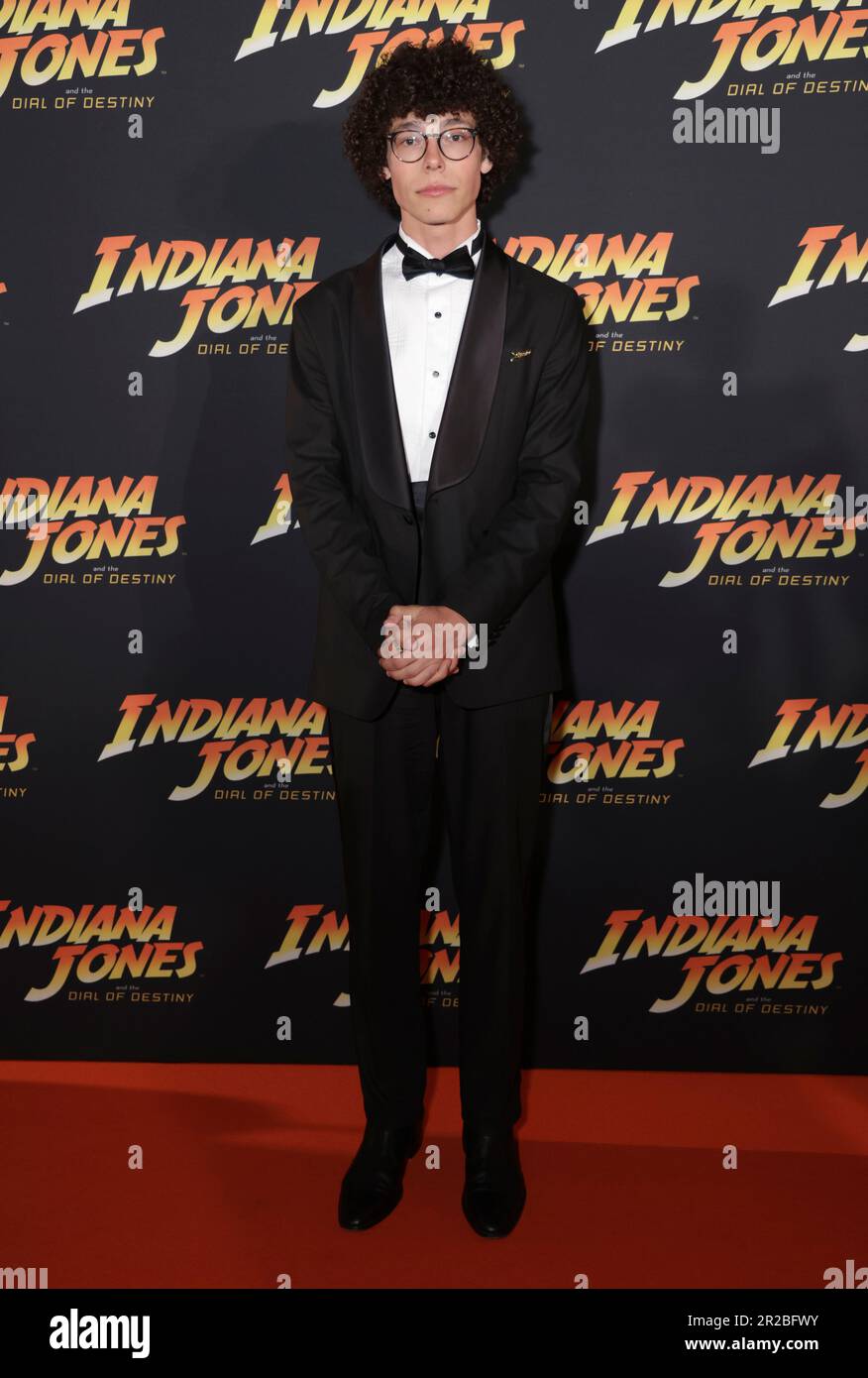 Reece Feldman poses for photographers upon arrival for the 'Indiana ...