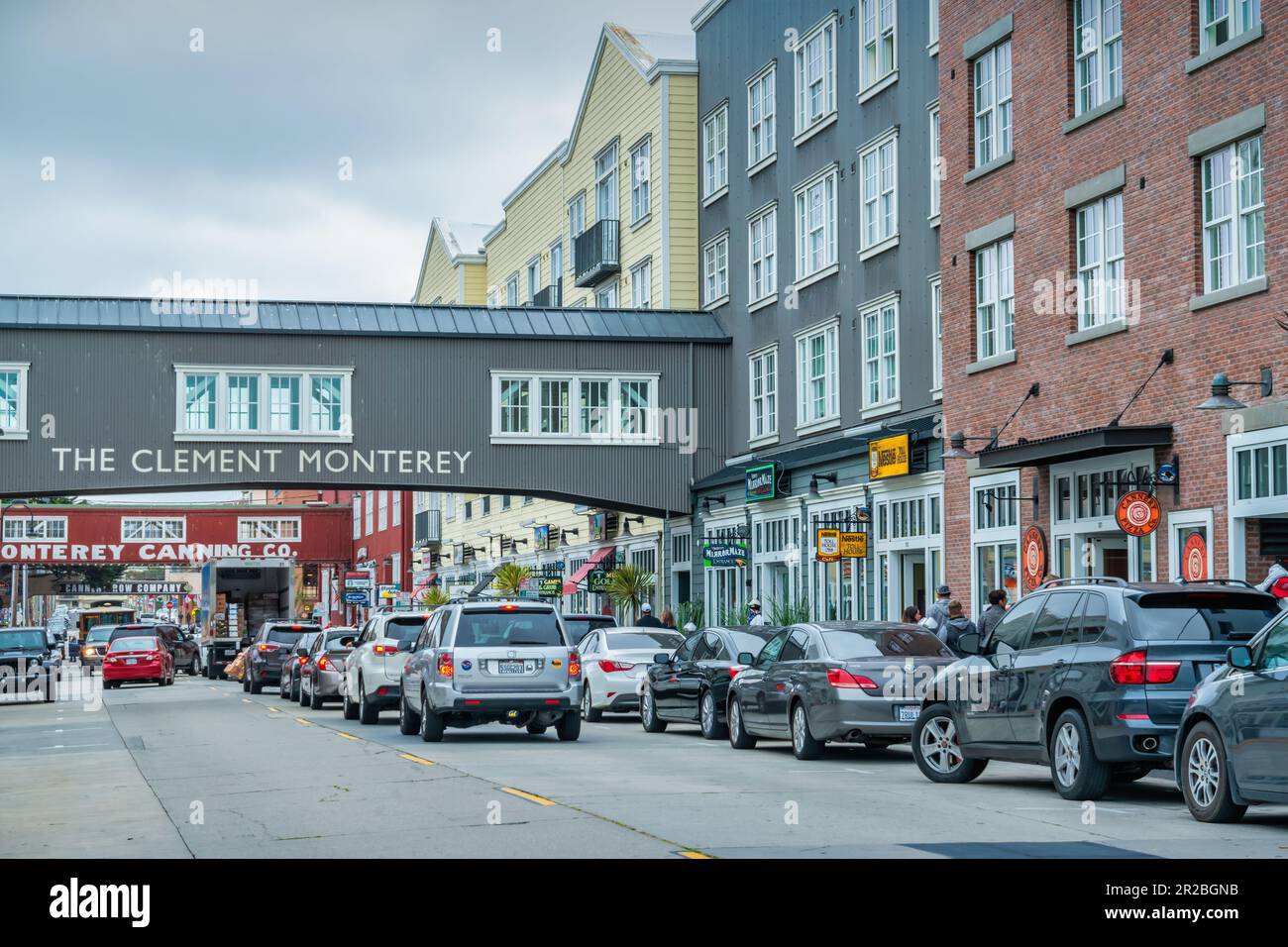 Cannery Row street in Monterey, California. Cannery Row was the setting ...
