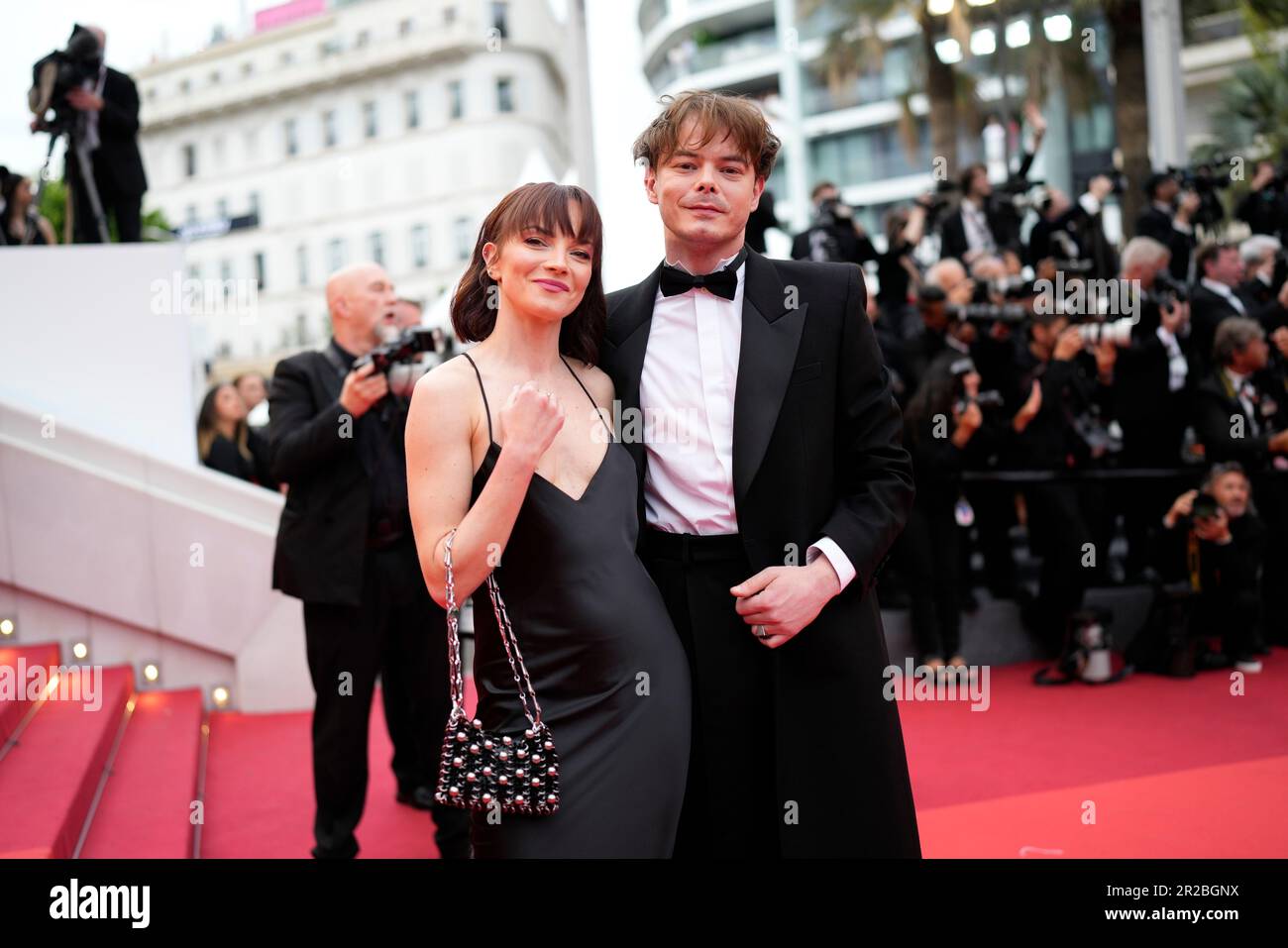 Charlie Heaton and Levi Heaton poses for photographers upon arrival at the premiere of the film ...