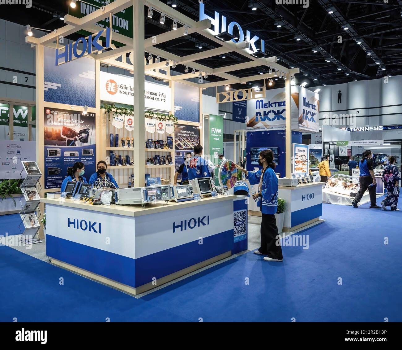 Bangkok, Thailand. 18th May, 2023. Hioki company booth seen at Future ...