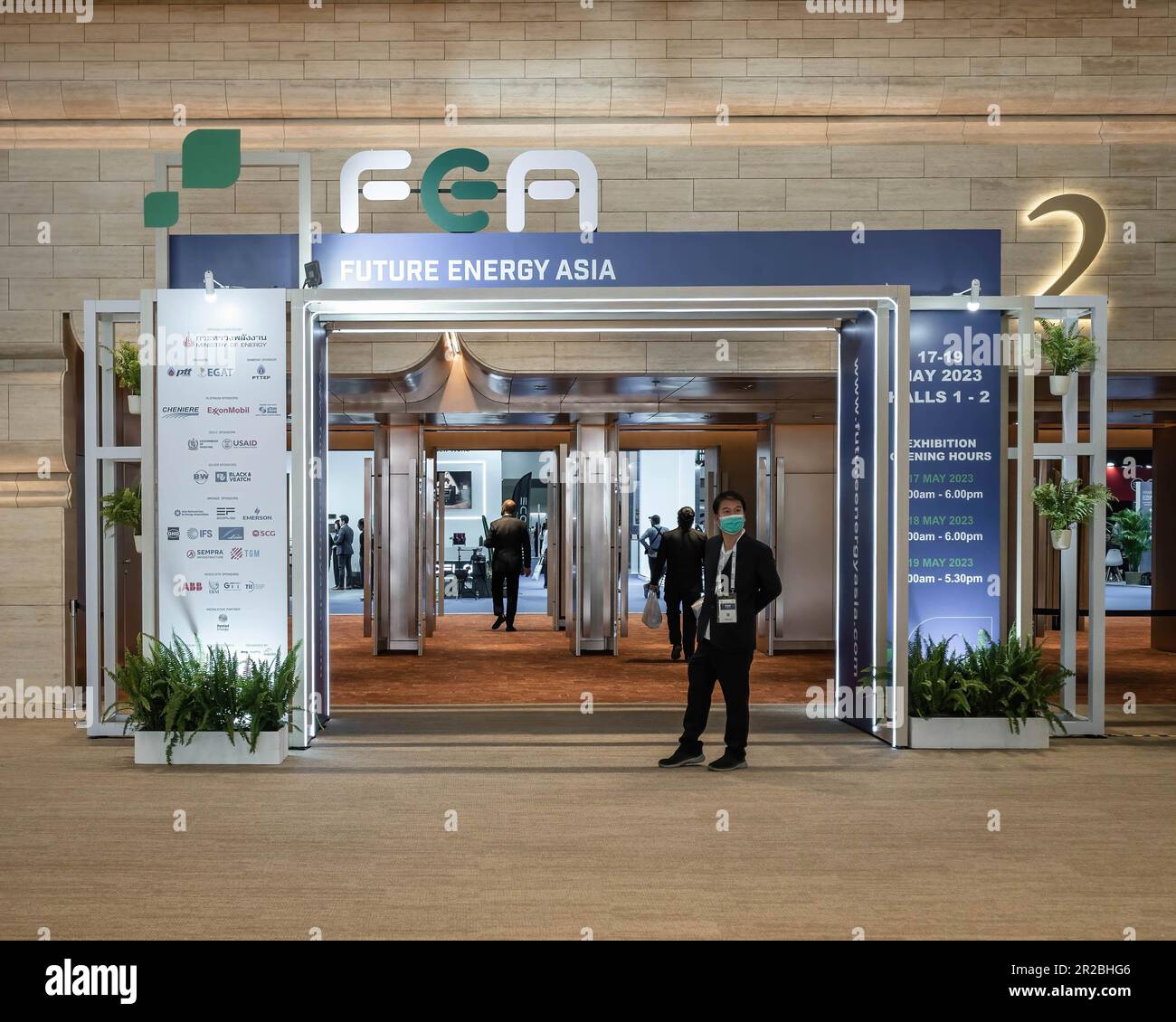 Bangkok, Thailand. 18th May, 2023. The entrance of the Future Mobility ...