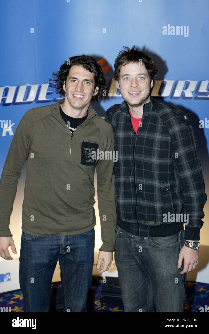 Andy Lee and Hamish Blake at the Australian premiere of Blades Of Glory ...