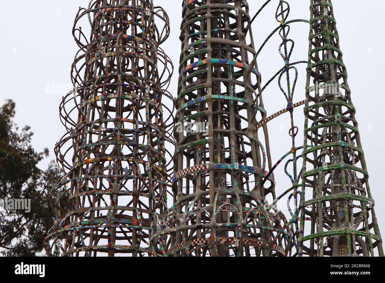 Los Angeles, California: WATTS TOWERS by Simon Rodia, architectural ...