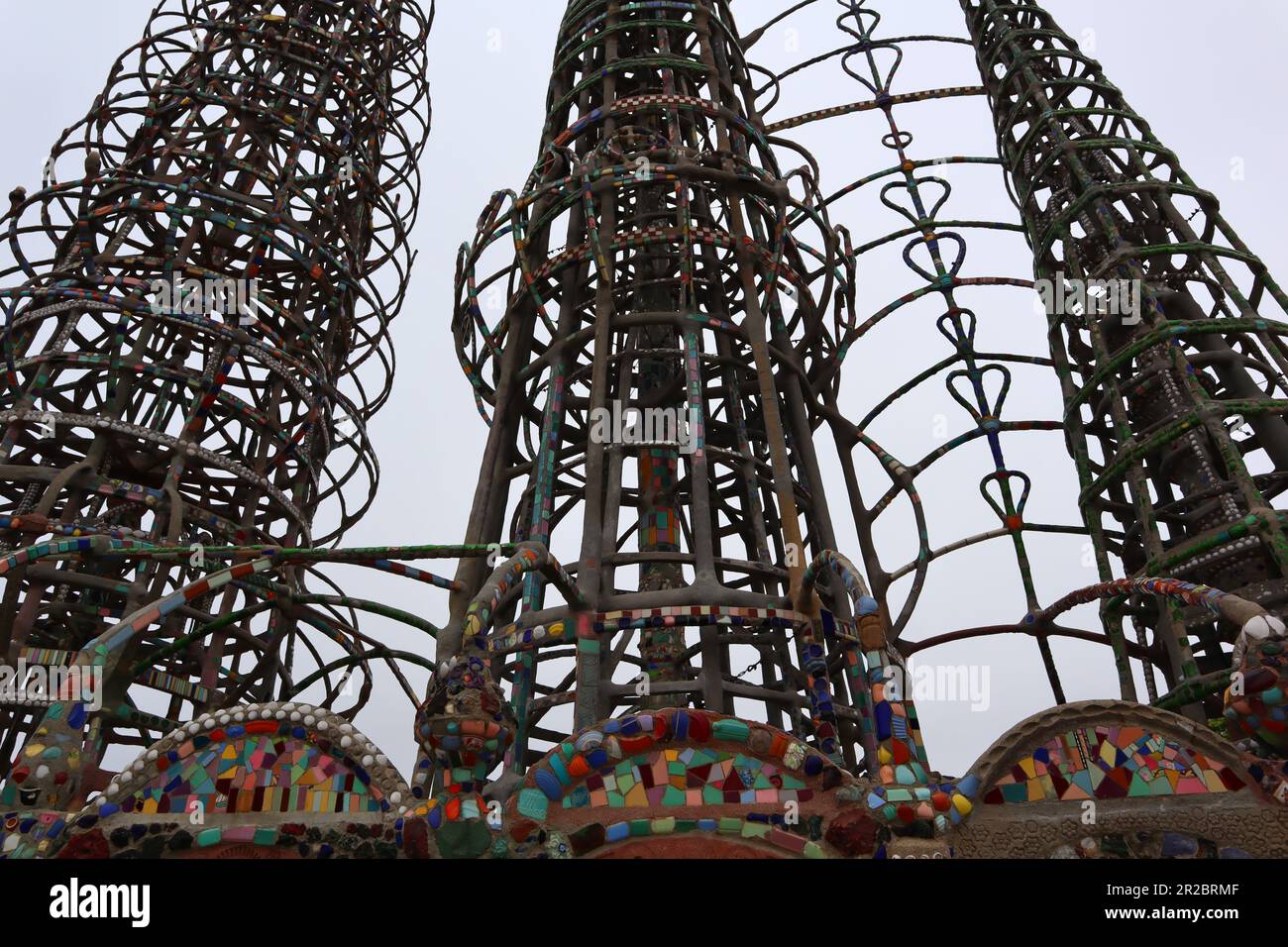 Los Angeles, California: WATTS TOWERS by Simon Rodia, architectural ...