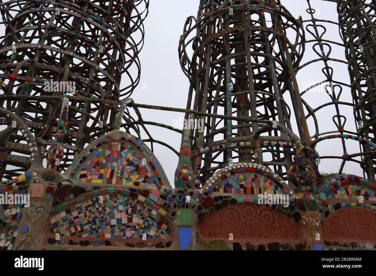 Los Angeles, California: WATTS TOWERS by Simon Rodia, architectural ...