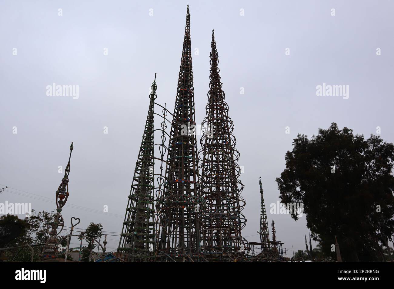 Los Angeles, California: WATTS TOWERS by Simon Rodia, architectural ...