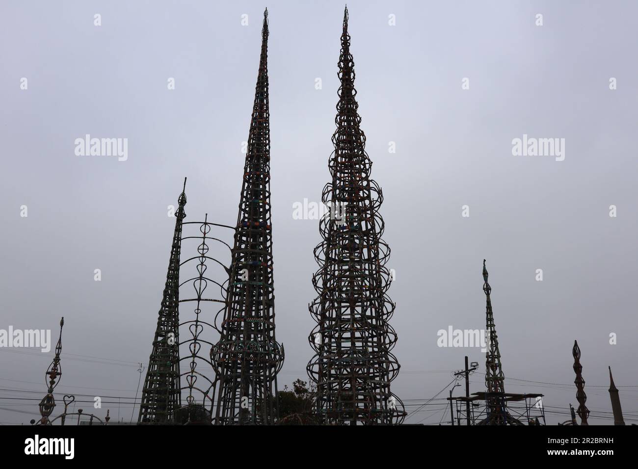 Los Angeles, California: WATTS TOWERS by Simon Rodia, architectural ...