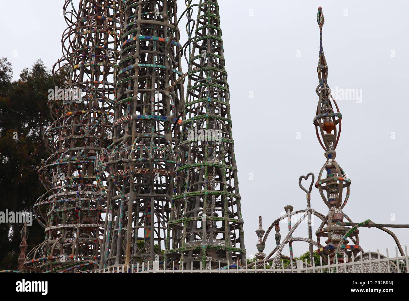 Los Angeles, California: WATTS TOWERS by Simon Rodia, architectural ...