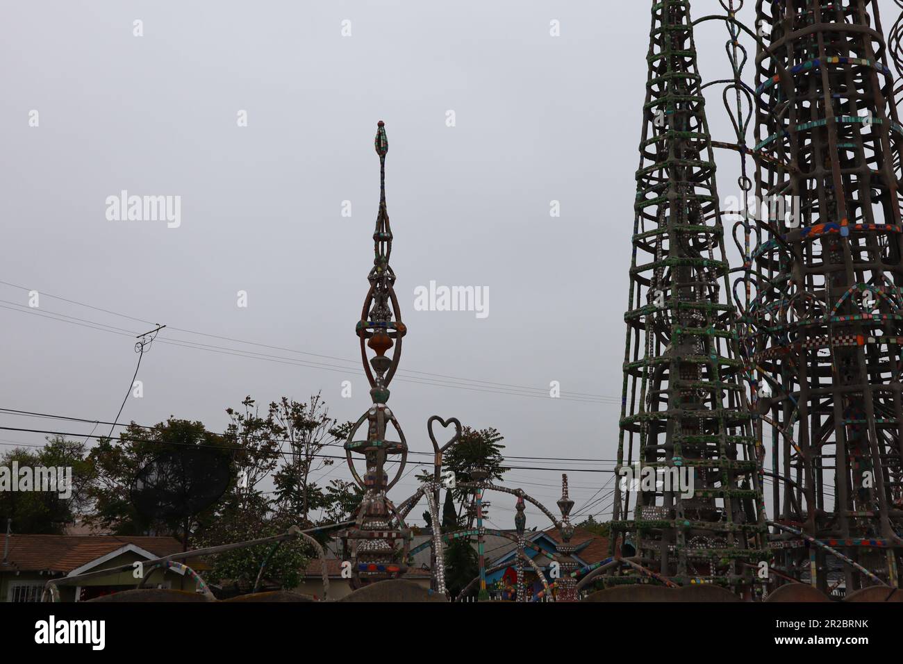 Los Angeles, California: WATTS TOWERS by Simon Rodia, architectural ...