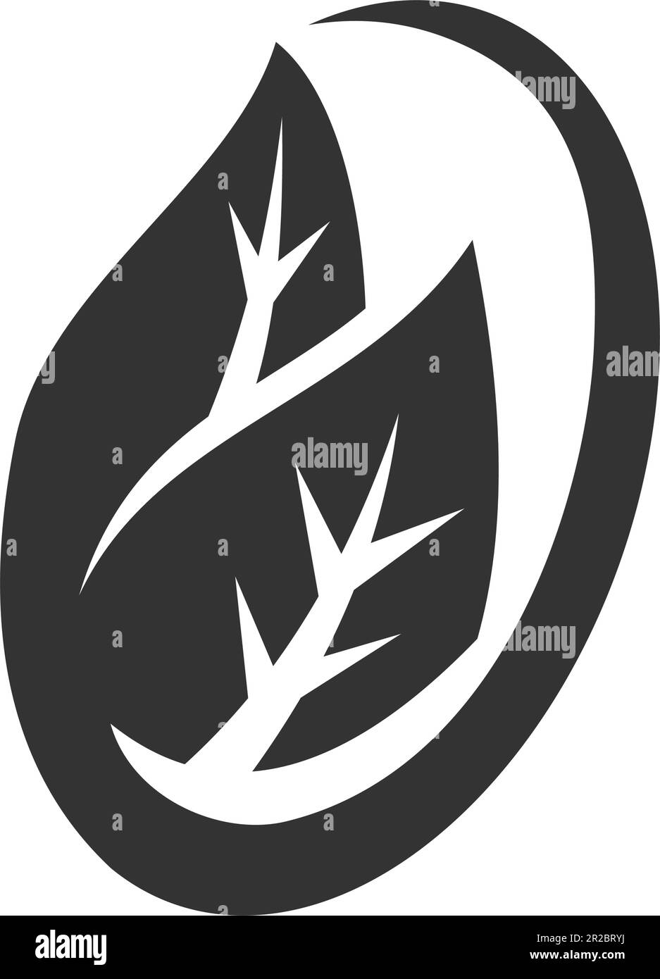 leaf logo template. Icon Illustration Brand Identity. Isolated and flat ...
