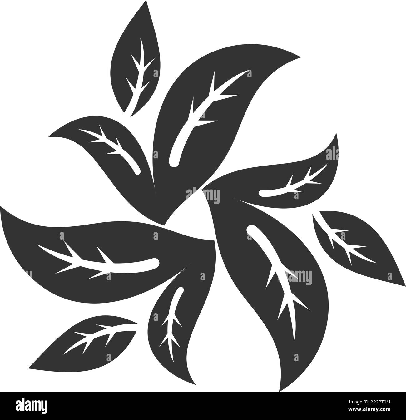 leaf logo template. Icon Illustration Brand Identity. Isolated and flat ...