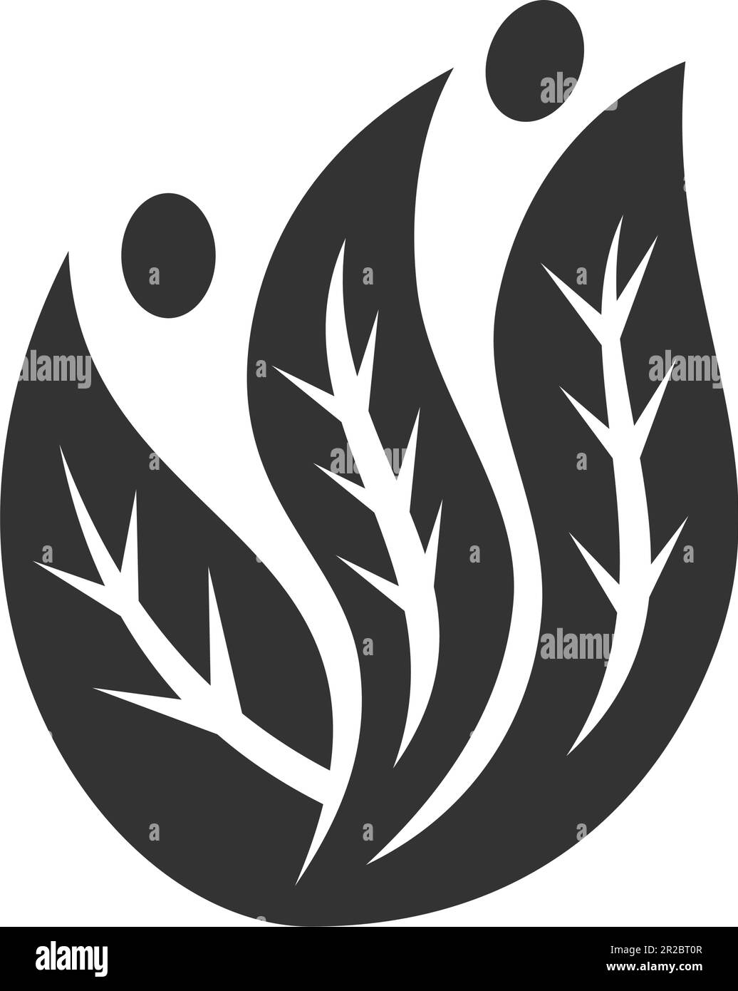 leaf logo template. Icon Illustration Brand Identity. Isolated and flat ...