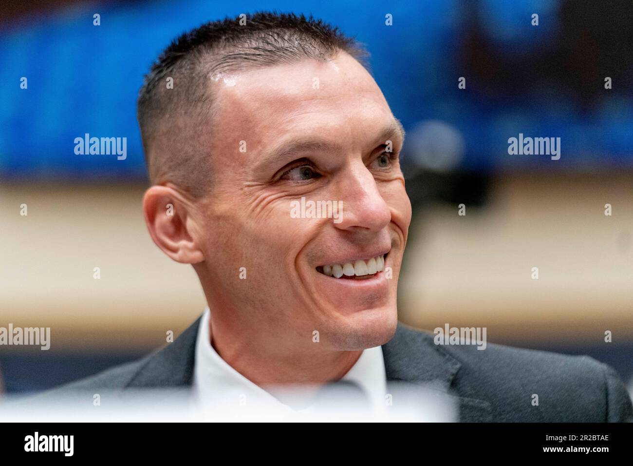 Former FBI agent Steve Friend smiles during a House Judiciary ...