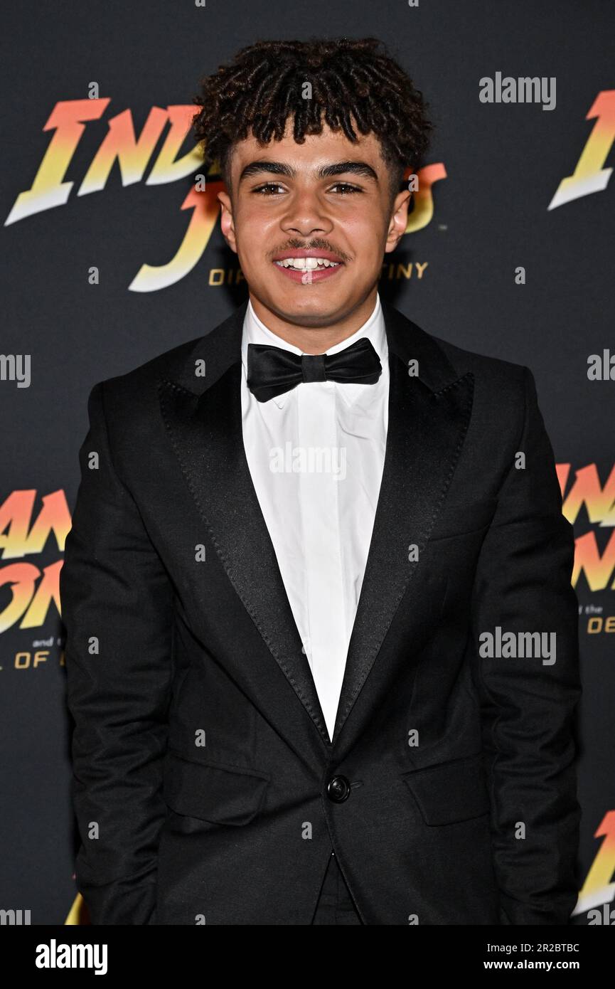 Cannes, France. 18th May, 2023. Ethann Isidore attending the Indiana ...