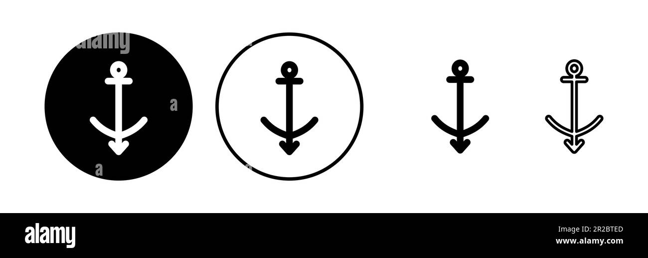 Anchor icon vector. Anchor sign. marine symbol Stock Vector Image & Art ...