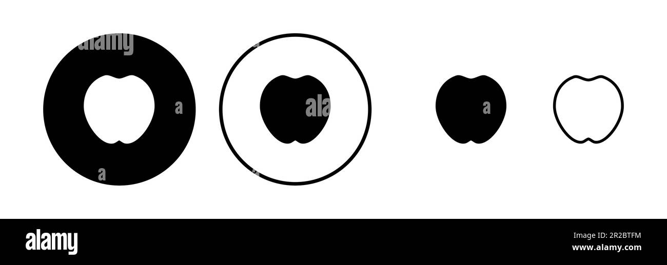 Apple icon vector. apple symbol Stock Vector Image & Art - Alamy