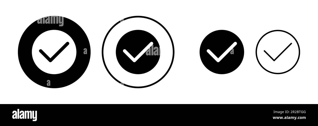 check icon vector. check mark icon. check list button icon Stock Vector Image & Art - Alamy