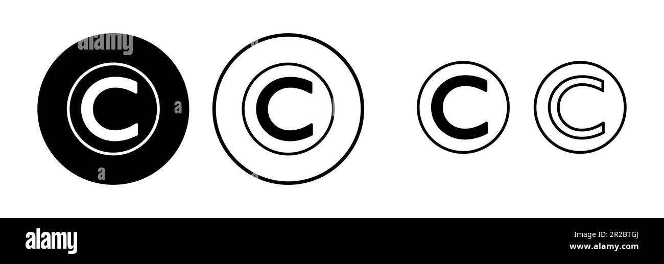 Copyright icon vector. copyright symbol Stock Vector Image & Art - Alamy