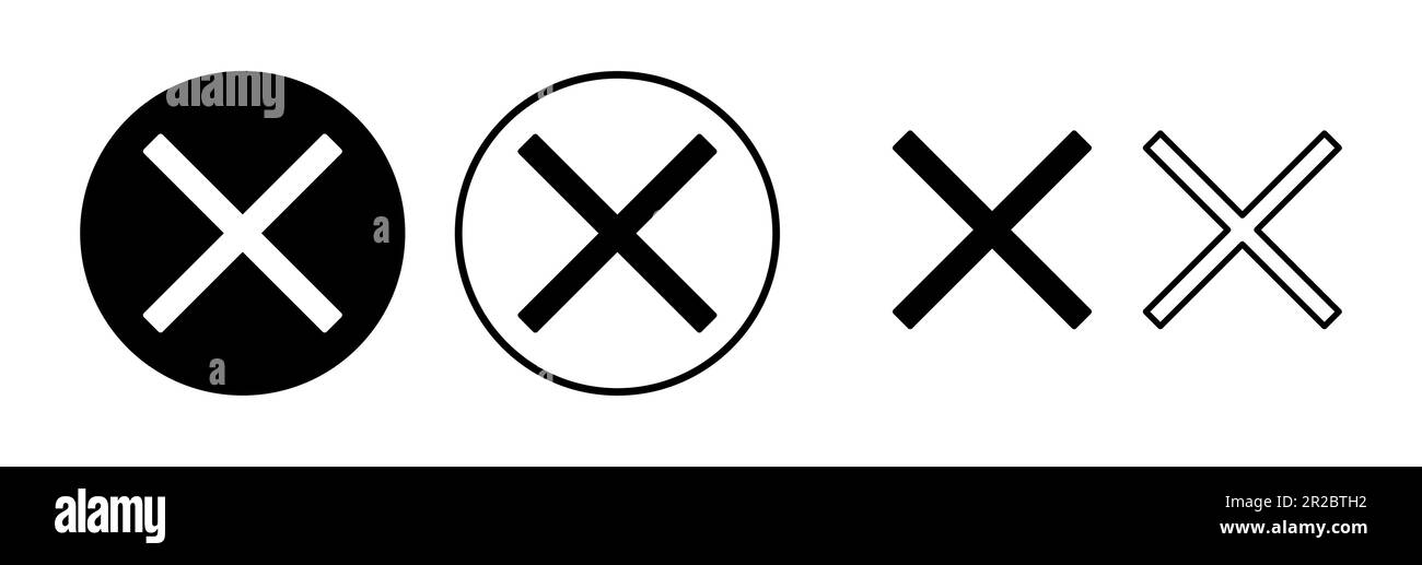 Close vector icon. Delete icon. remove, cancel, exit symbol Stock ...