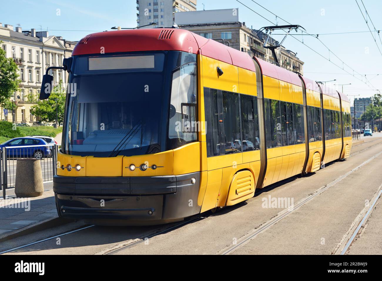 Modern yellow tram hi-res stock photography and images - Alamy