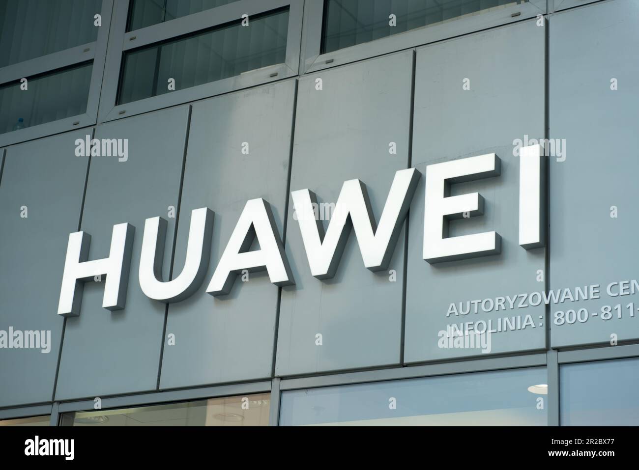 Warsaw, Poland- September 26, 2022: Official HUAWEI store Stock Photo ...