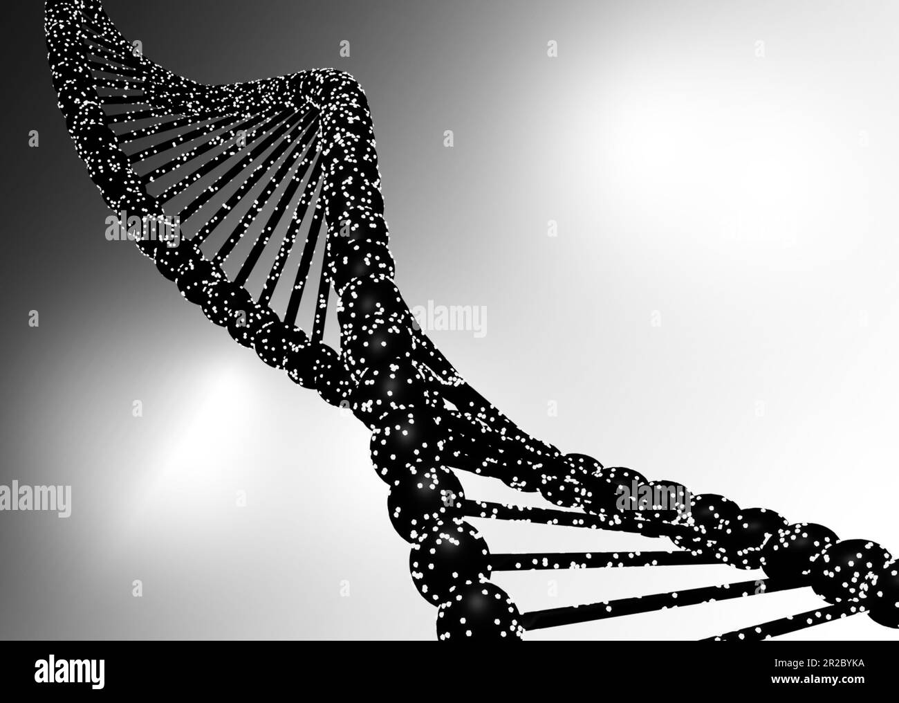Structure of DNA on light grey background. Illustration Stock Photo - Alamy