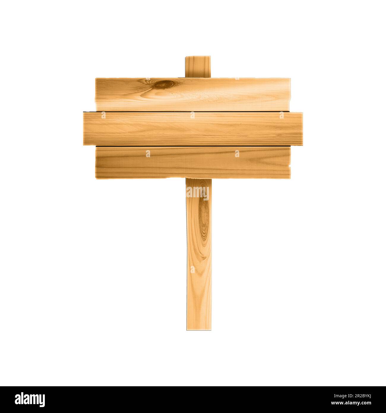 Empty wooden sign isolated on white. Mockup for design Stock Photo - Alamy