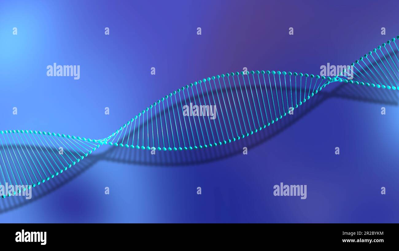 Structure of DNA on color background. Illustration Stock Photo - Alamy