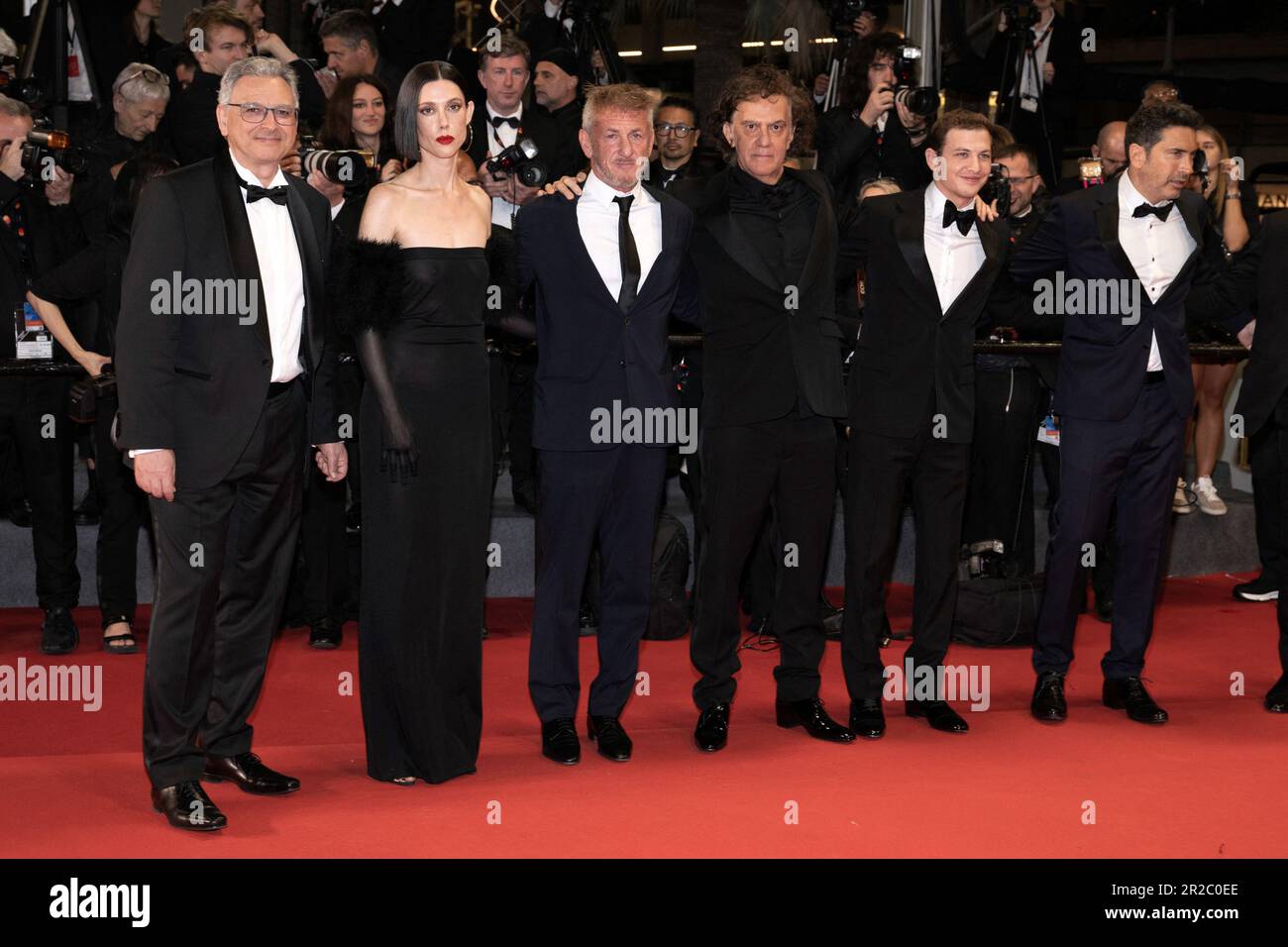 Cannes, France. 19th May, 2023. Raquel Nave, Sean Penn, Jean-Stephane ...