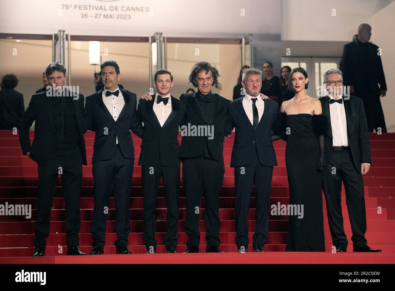 Cannes, France. 19th May, 2023. Michael Pitt, Warren Goz, Tye Sheridan ...