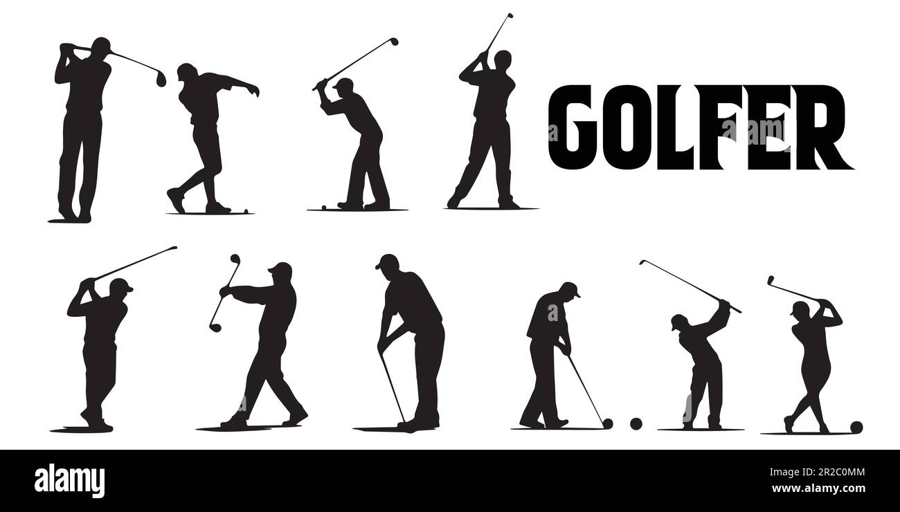 Silueta De Golf Clip Art Two Crossed Golf Clubs And Ball. Stick For