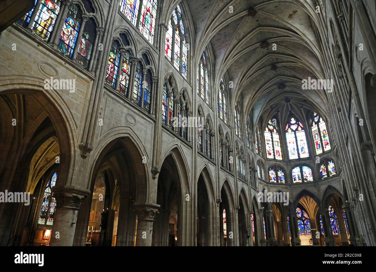 Upper stained glass windows hi-res stock photography and images - Alamy