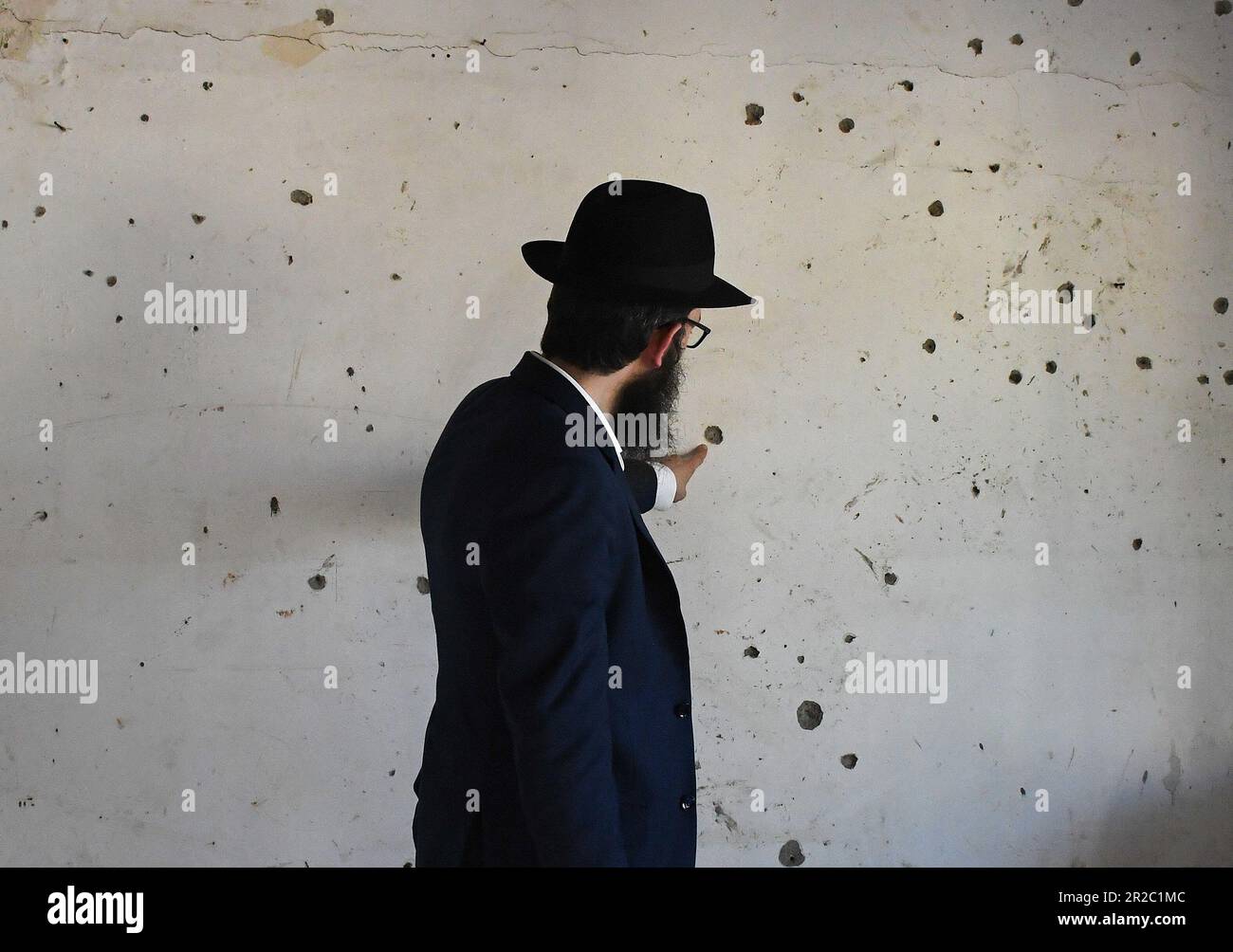 Rabbi Israel Kozlovsky, director of Nariman Lighthouse (Chabad) looks ...