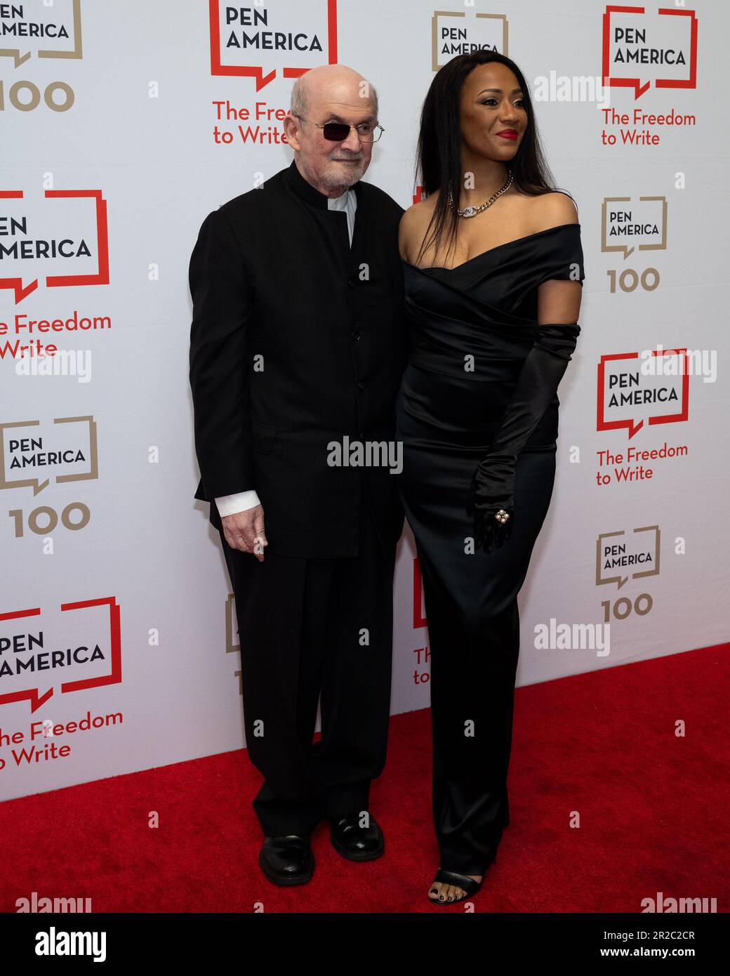 New York, USA. 18th May, 2023. Salman Rushdie and Rachel Eliza ...