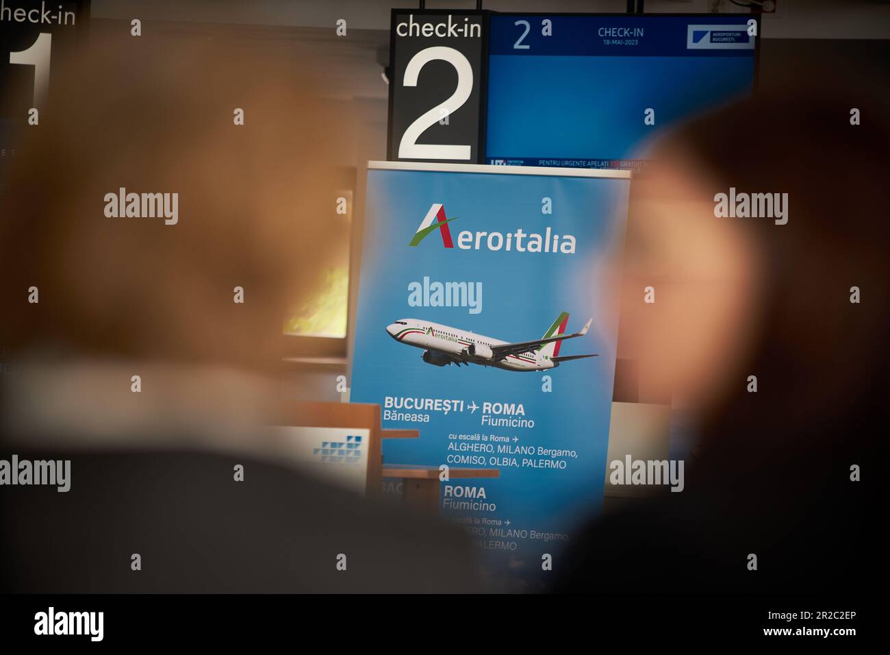 Bucharest, Romania. 18th May, 2023: The press conference announcing the ...