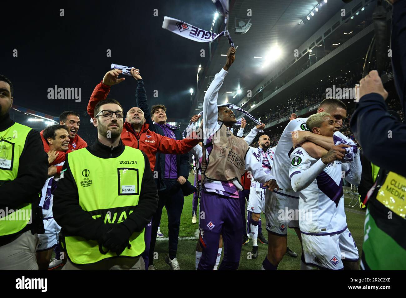 Basel, Switzerland. May 19, 2023, Final joy (Fiorentina) during the ...
