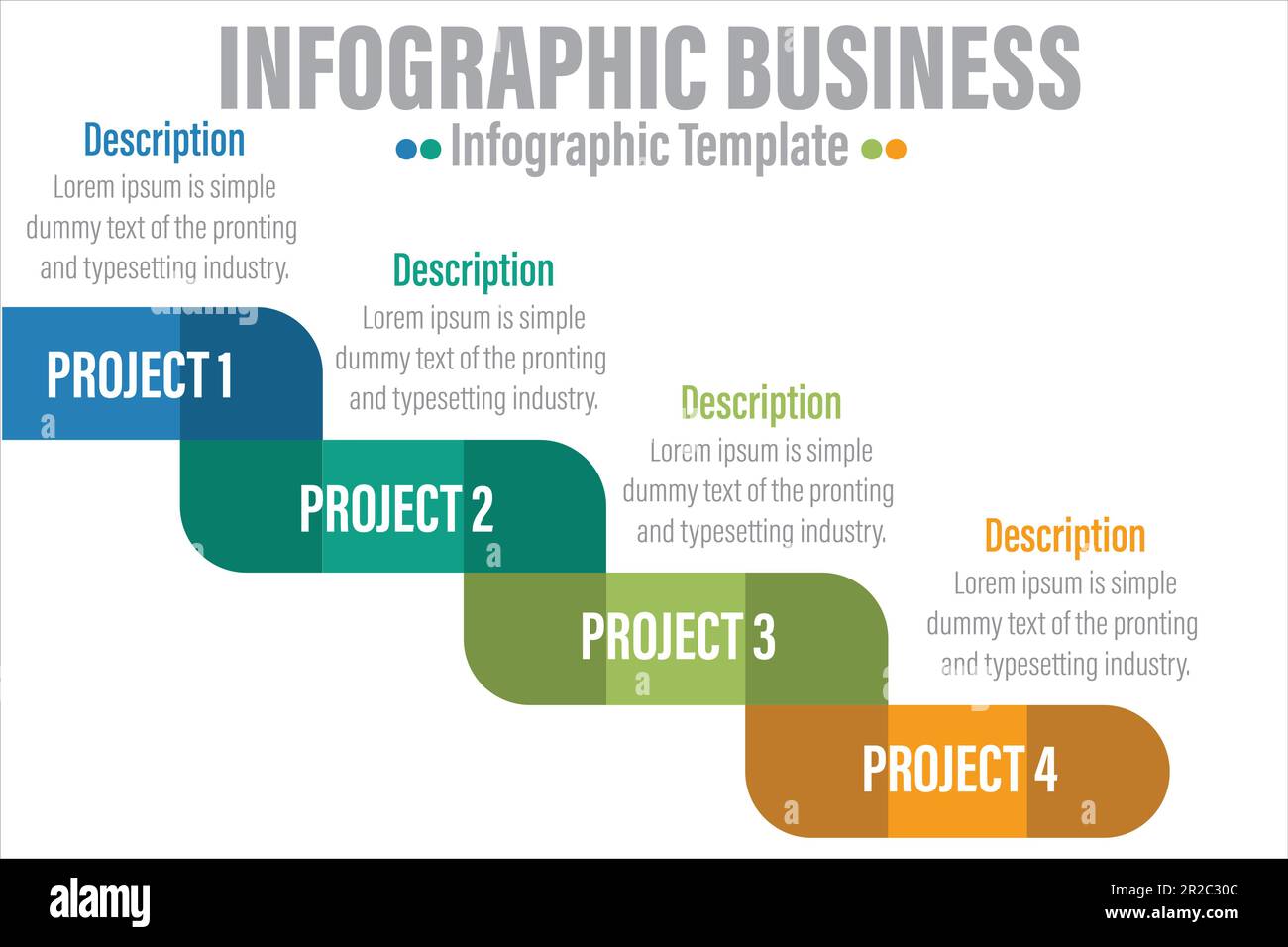 Four steps sequence process diagram hi-res stock photography and images ...