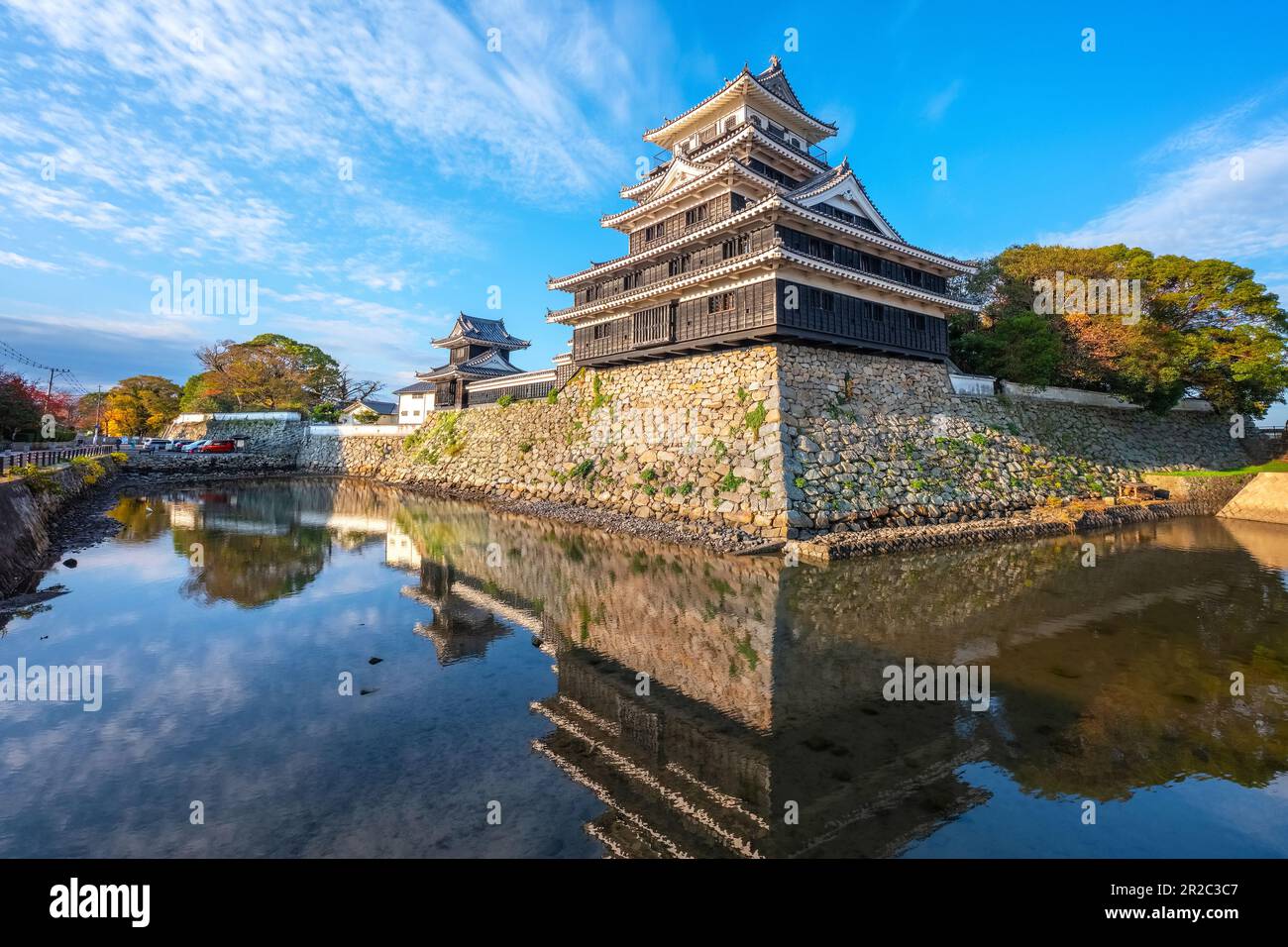 Nakatsu, Japan - Nov 26 2022: Nakatsu Castle known as one of the three ...