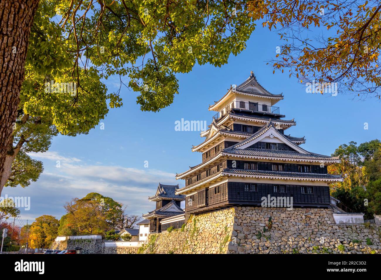 Nakatsu, Japan - Nov 26 2022: Nakatsu Castle known as one of the three ...