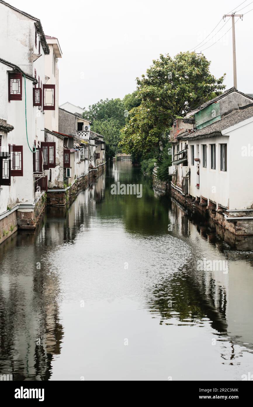 Buildings along waterways in Suzhou Ancient town Stock Photo - Alamy