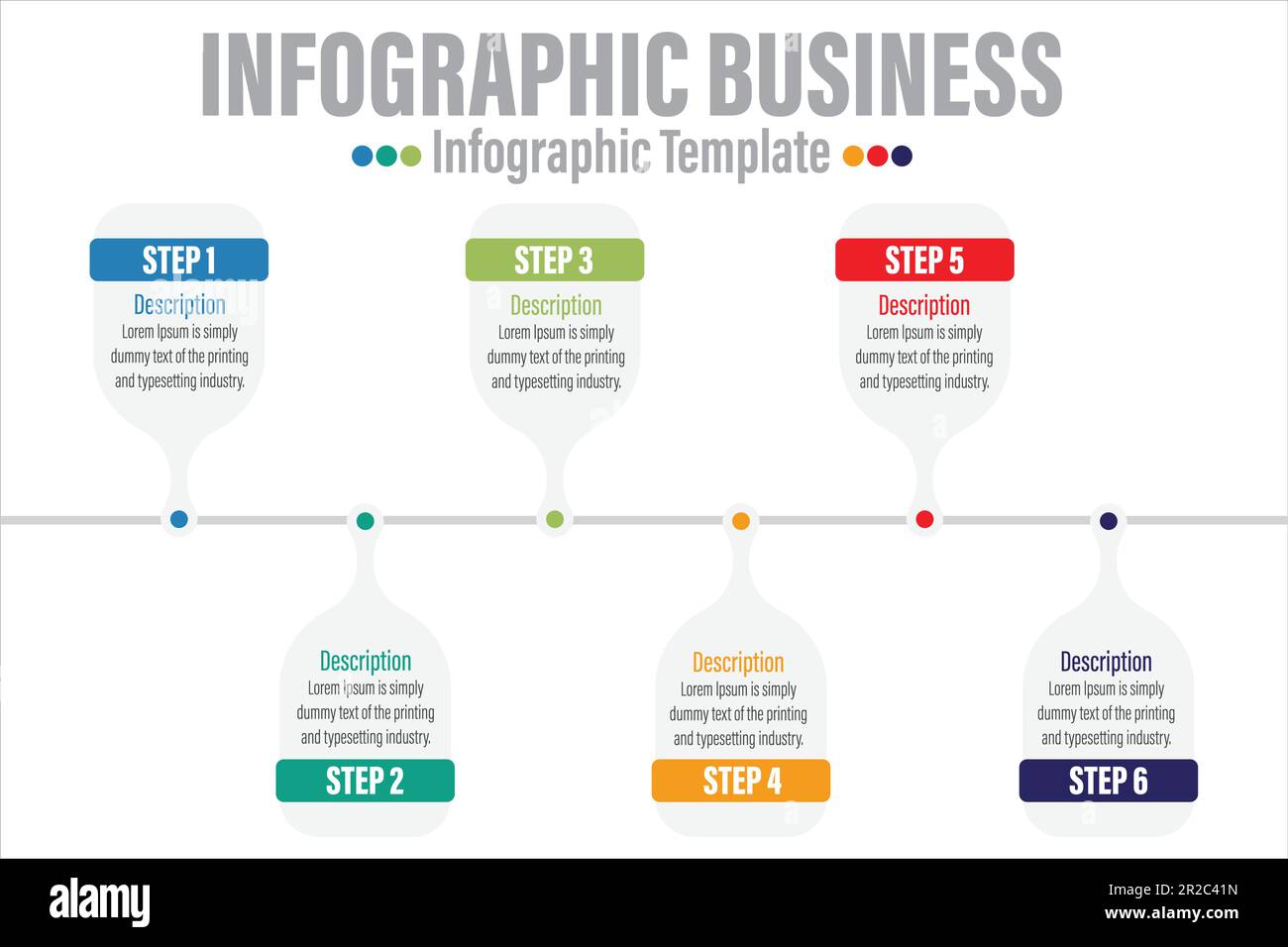 Infographic template. 6 Step timeline journey, Flat simple infographics ... Infographic template. 6 Step timeline journey, Flat simple infographics ...