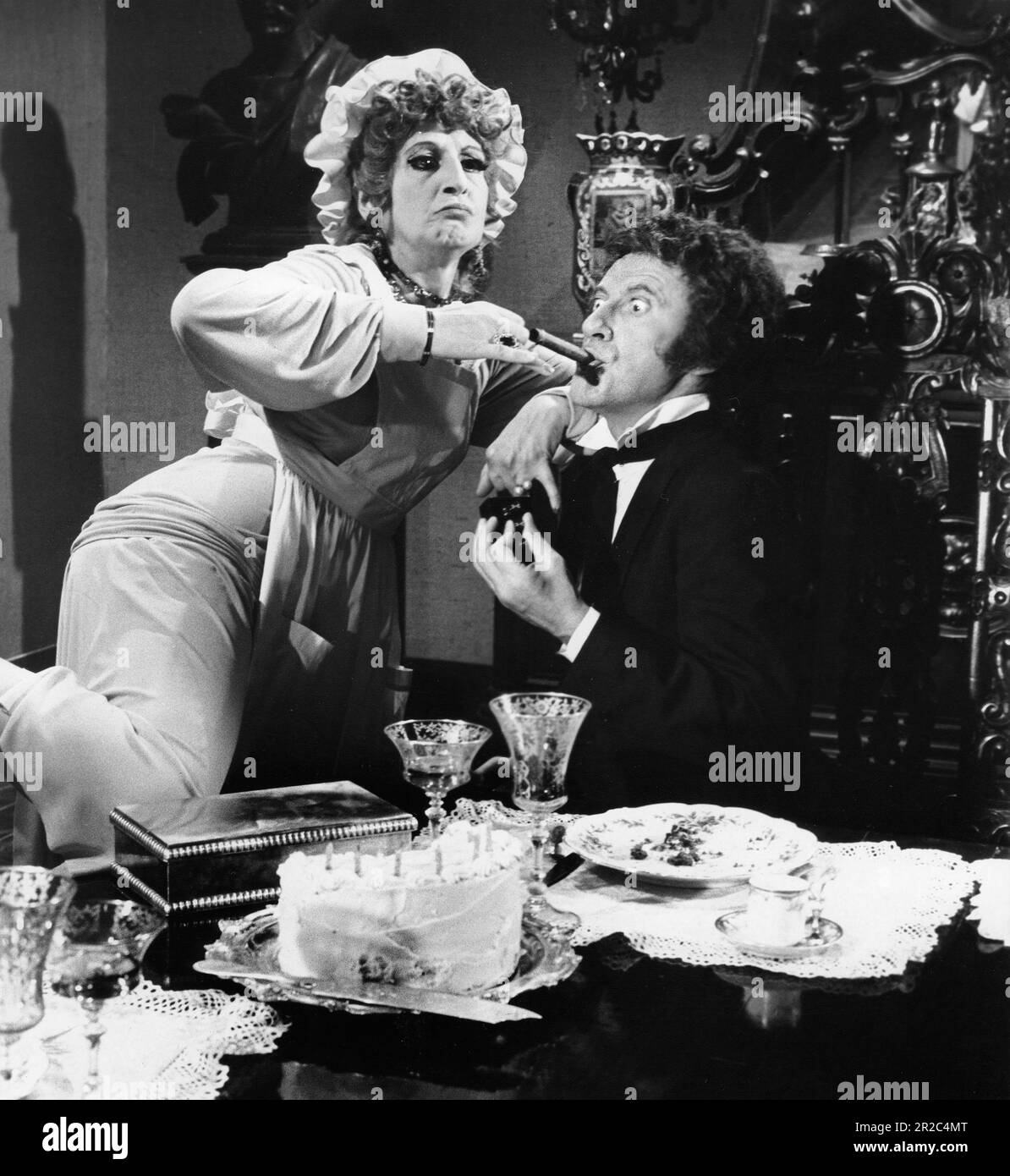 Tsilla Chelton, Marcel Marceau, on-set of the Film, "Shanks", Paramount ...