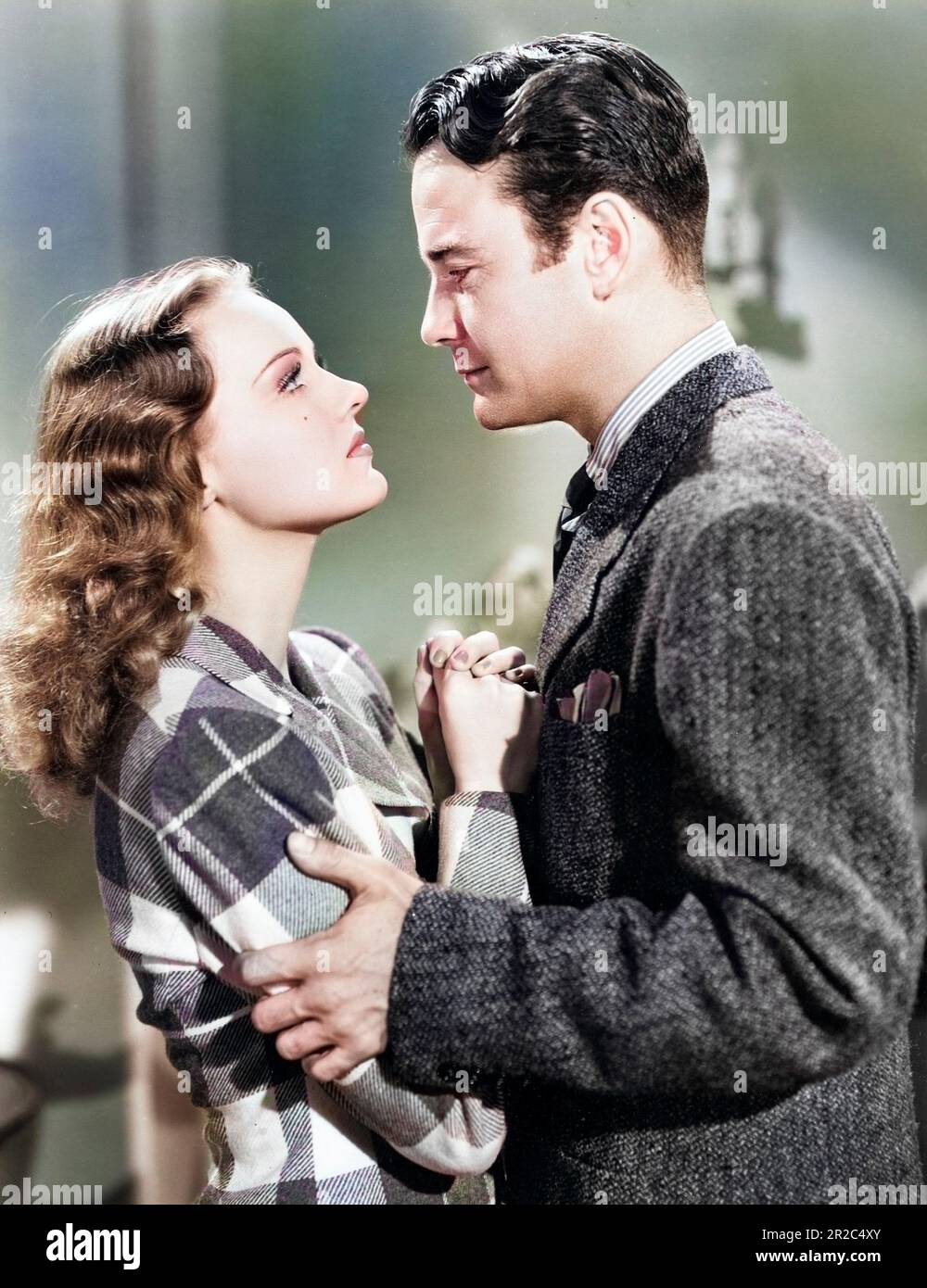 Helen Gilbert, Lew Ayres, on-set of the Film, "The Secret of Dr ...