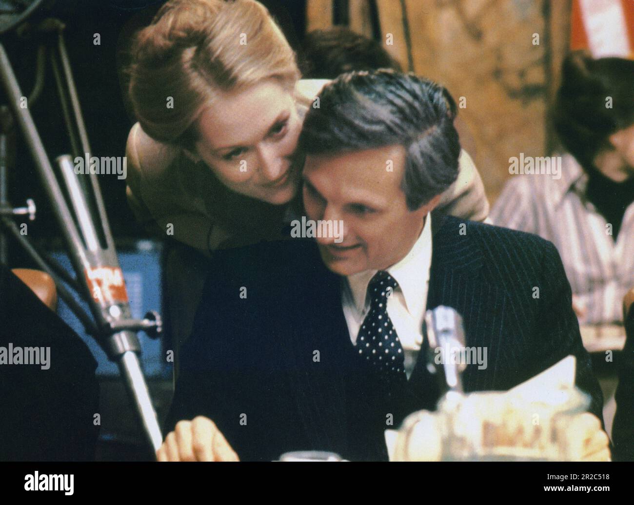 Meryl Streep, Alan Alda, on-set of the Film, "The Seduction of Joe Tynan", Universal Pictures ...
